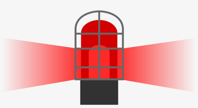 Red Beacon - Hockey Goal Light Vector Transparent PNG - 900x450 - Free ...