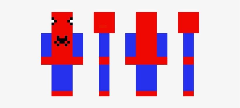 Minecraft Skin Spooderman - Minecraft Transparent PNG - 600x348 - Free ...
