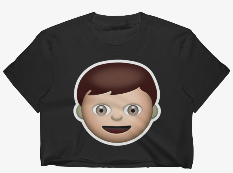 Emoji Crop Top T Shirt - Cartoon Transparent PNG - 1000x1000 - Free ...