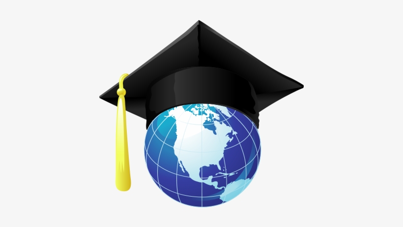 Official Launch Of Planet Grad - Globe With Graduation Cap Png ...