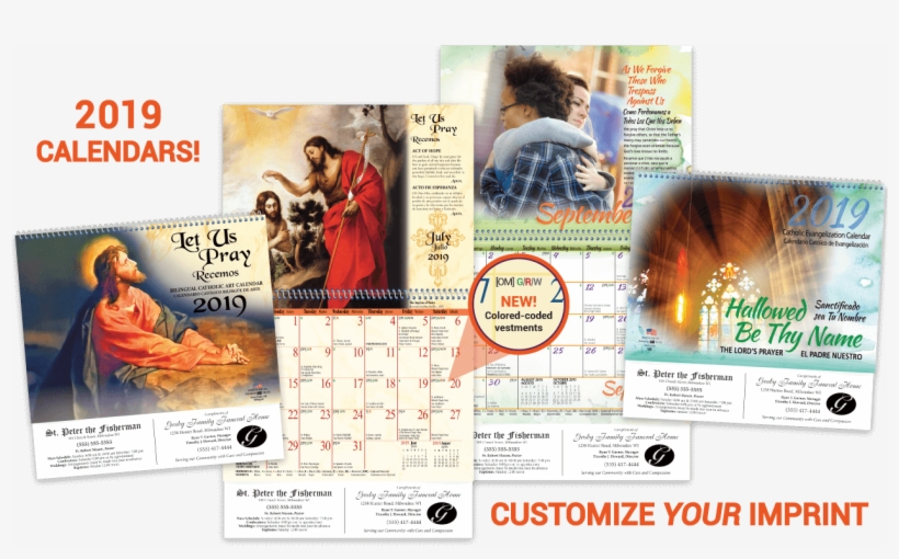 Catholic Calendars - Church Calendars 2019 New Design Transparent PNG ...