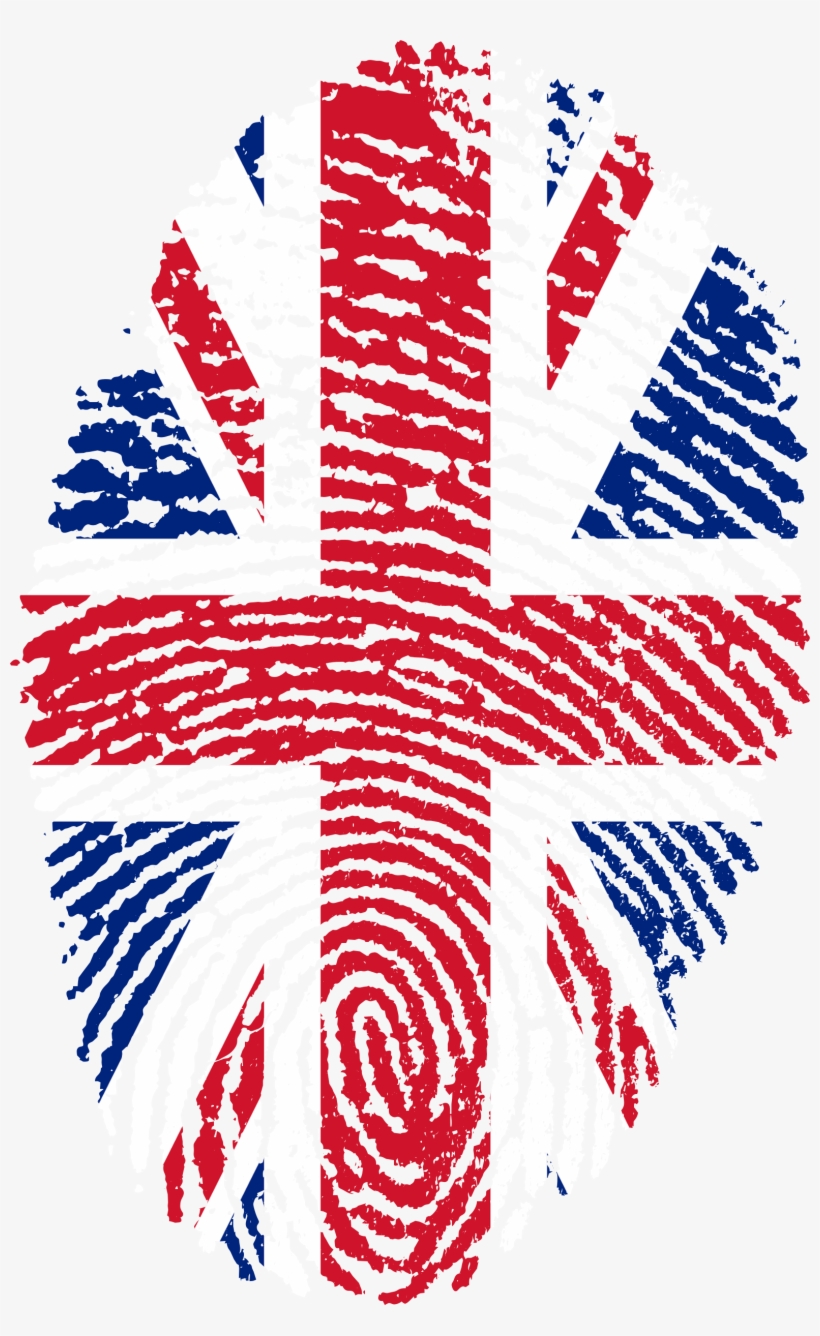 United Kingdom Flag Fingerprint 653010 - Fingerprint Flags Png ...