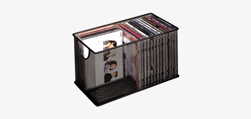 Wire Mesh Cd/dvd Tub - Fellowes 90480 Mesh Cd/dvd Box Transparent PNG ...