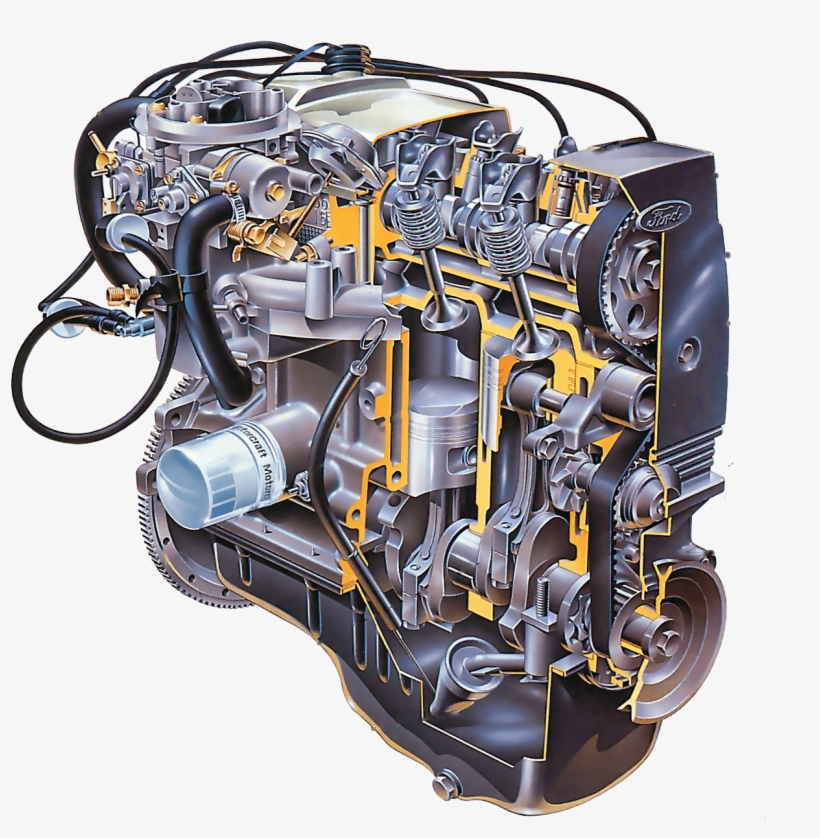 Rebuilding And Tuning Ford's Cvh Engine Transparent PNG - 1443x1249 ...