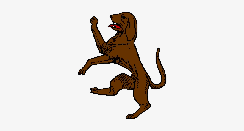 Medieval Clipart Dog - Talbot Hunting Dog Coat Of Arms Transparent PNG ...