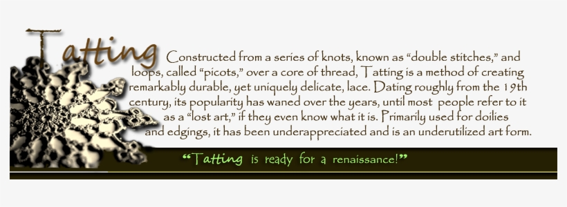 Tatting Transparent PNG - 792x237 - Free Download on NicePNG