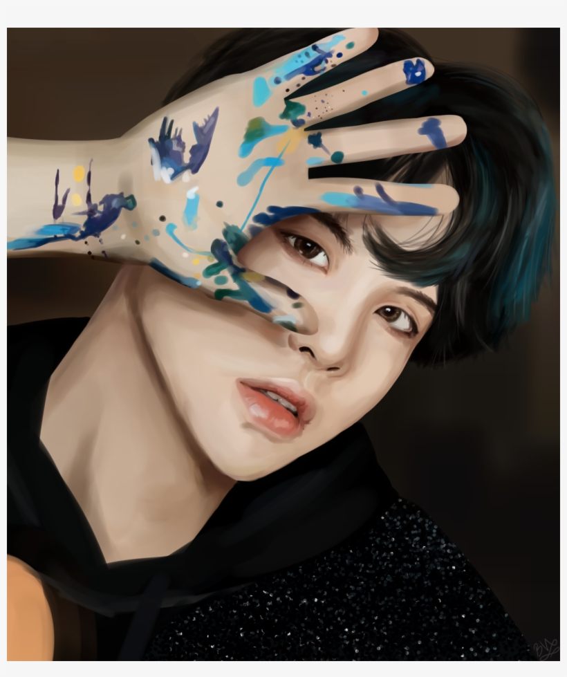 Digital Art Art Drawing Bts Bangtan Min Yoongi Bts - Art Transparent ...
