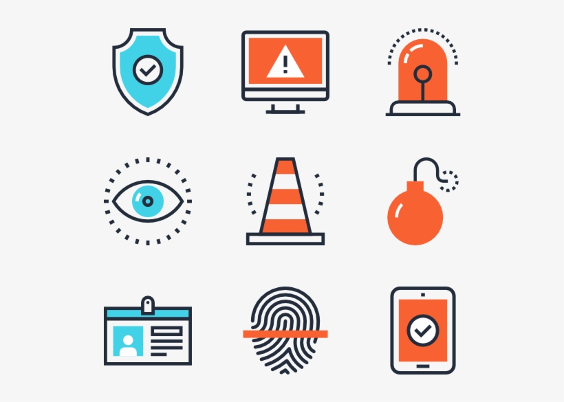 Security And Protection - Pc Security Flat Icon Transparent PNG ...