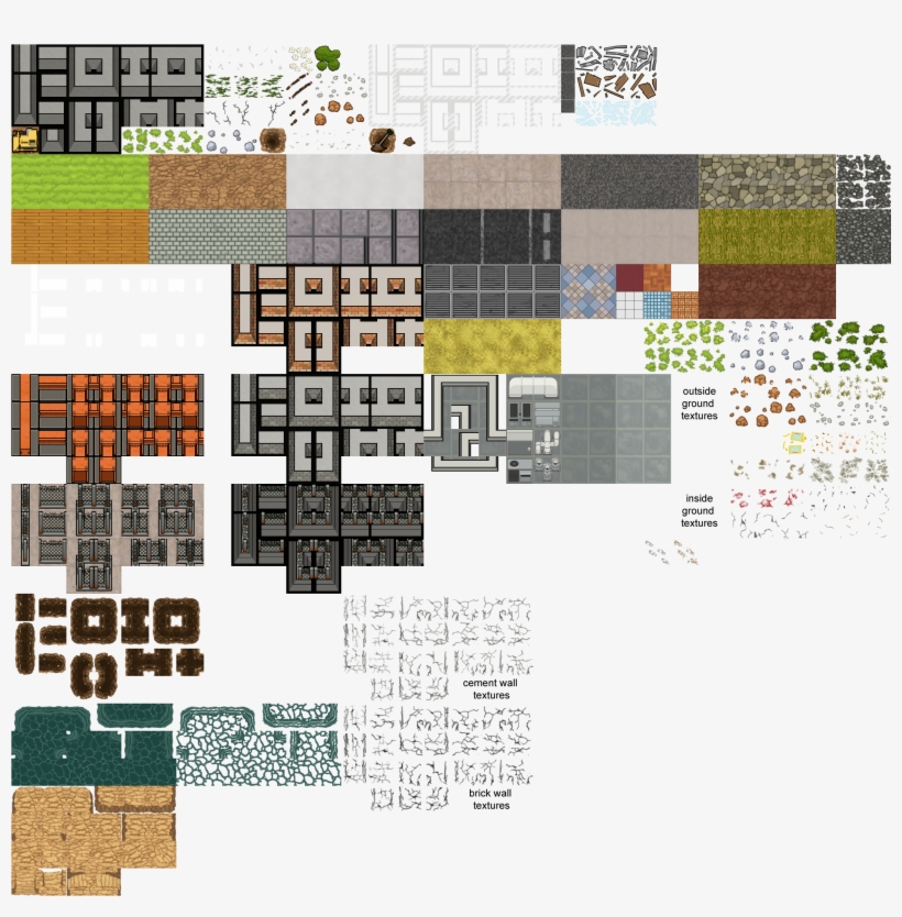 Download This Image - Prison Architect Sprite Sheet Transparent PNG ...
