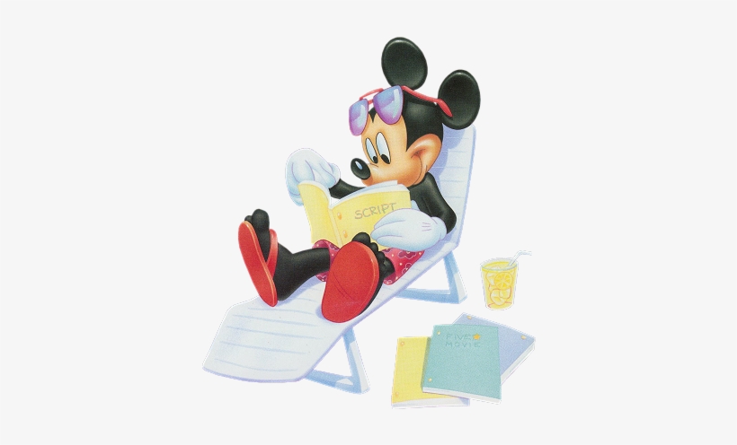 Mickey Mouse Reading Some Good Books While Relaxing - Mickey Mouse ...