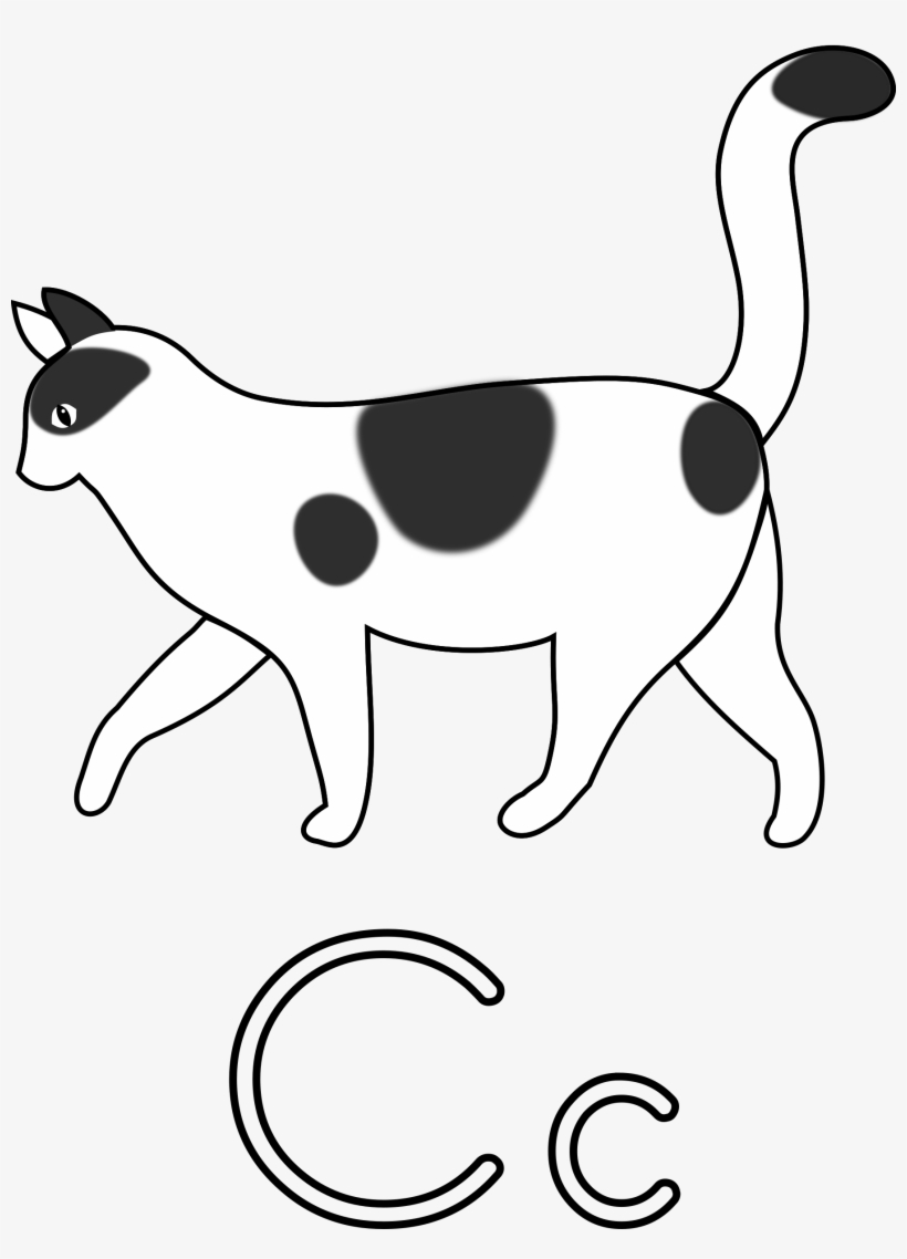 Download Big Image - Cartoon Cat Side View - HD Transparent PNG ...