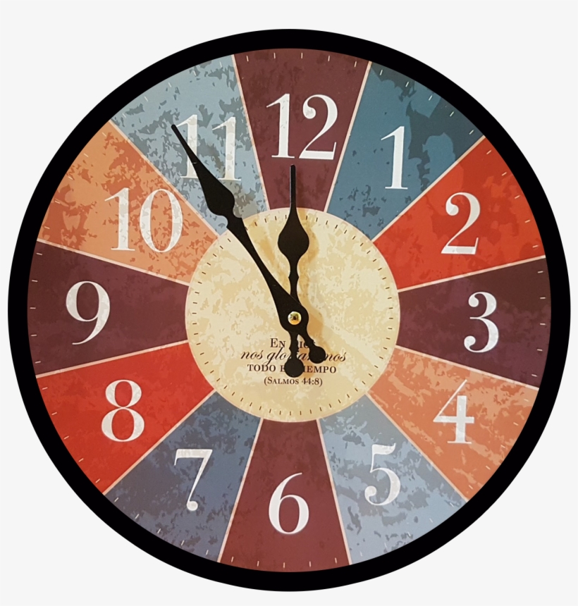 Reloj De Pared - Relojes Con Textos Biblicos Transparent PNG ...