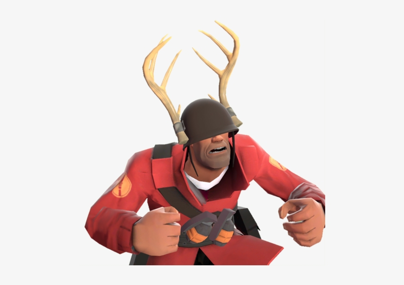 Exquisite Rack - Tf2 Soldier Horns Transparent PNG - 500x499 - Free ...