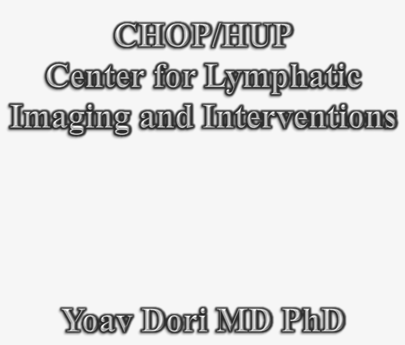 Chop/hup Center For Lymphatic Imaging And Interventionsyoav - Parallel ...