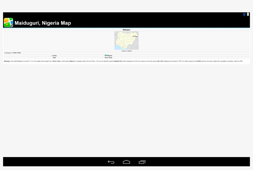 Maiduguri, Nigeria Offline Map - Email Transparent PNG - 2560x1600 ...
