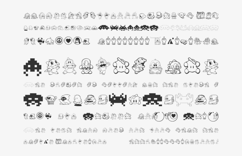 Space Invaders Sprite Sheet