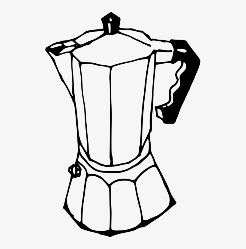 Espresso Coffeemaker Moka Pot Drawing - Coffee Percolator Clip Art ...
