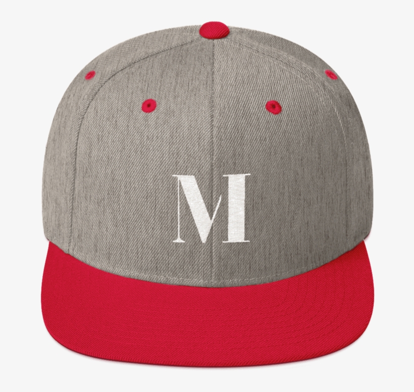 Shopping Meme Insider Snapback Hat Heather Grey/ Red - Double Hooded ...