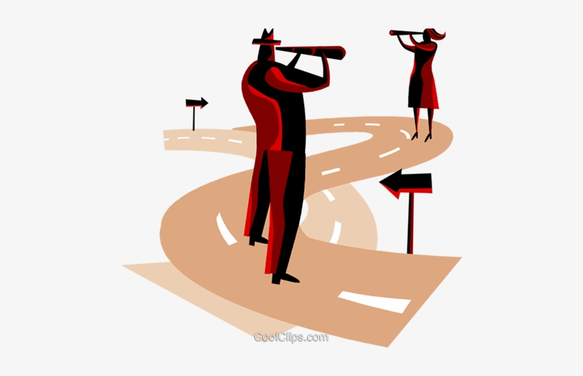 Man And Woman Making Decisions Royalty Free Vector - Decision Making ...