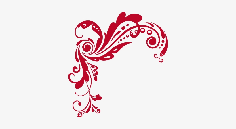 Red Flourish Png Transparent PNG - 359x377 - Free Download on NicePNG