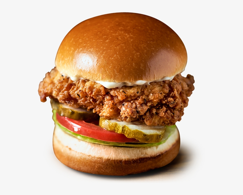 Crispy Chicken Sandwich - Fried Chicken Sandwich Png Transparent PNG ...
