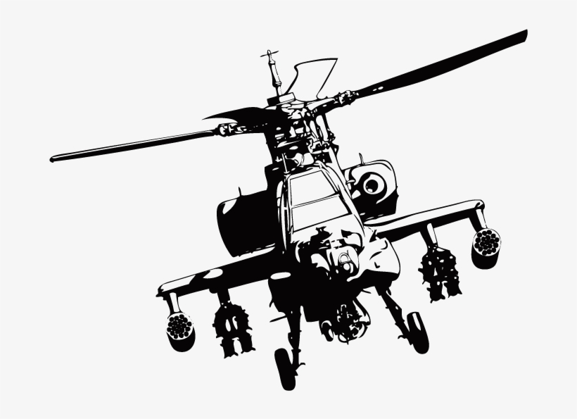 Boeing Ah Apache Clip Art Transprent Png - Apache Helicopter Vector ...