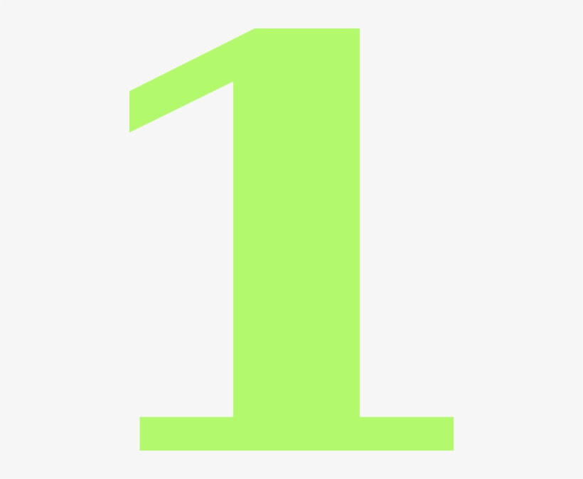 How To Set Use Lime Number One Clipart Transparent PNG - 456x594 - Free ...