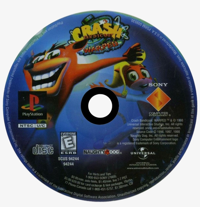 Crash Bandicoot - Crash Bandicoot Ps1 Cd Transparent PNG - 986x900 ...