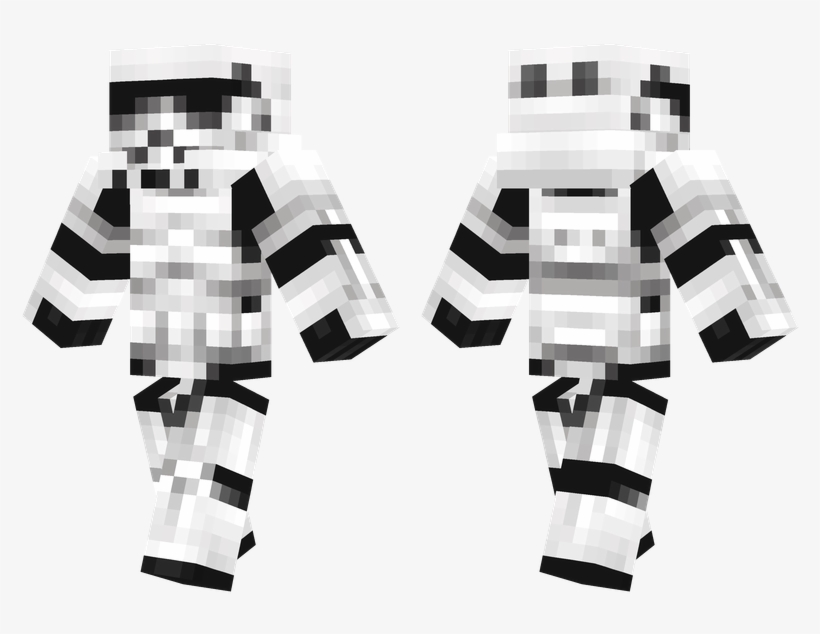 Stormtrooper - Minecraft Stormtrooper Skin Head Transparent PNG ...