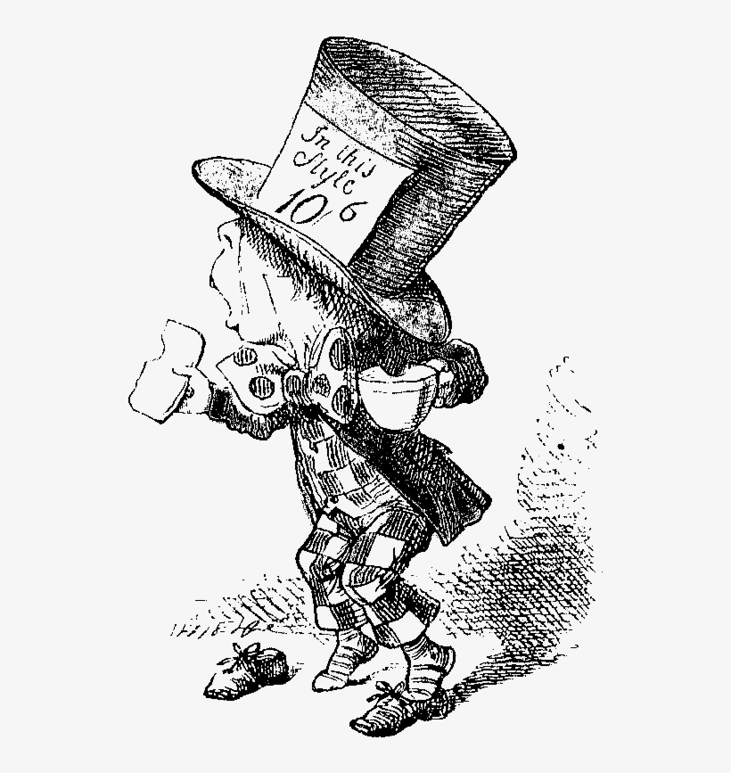 These Are Two Mad Hatter Illustrations By Sir John - Mad Hatter Tea ...
