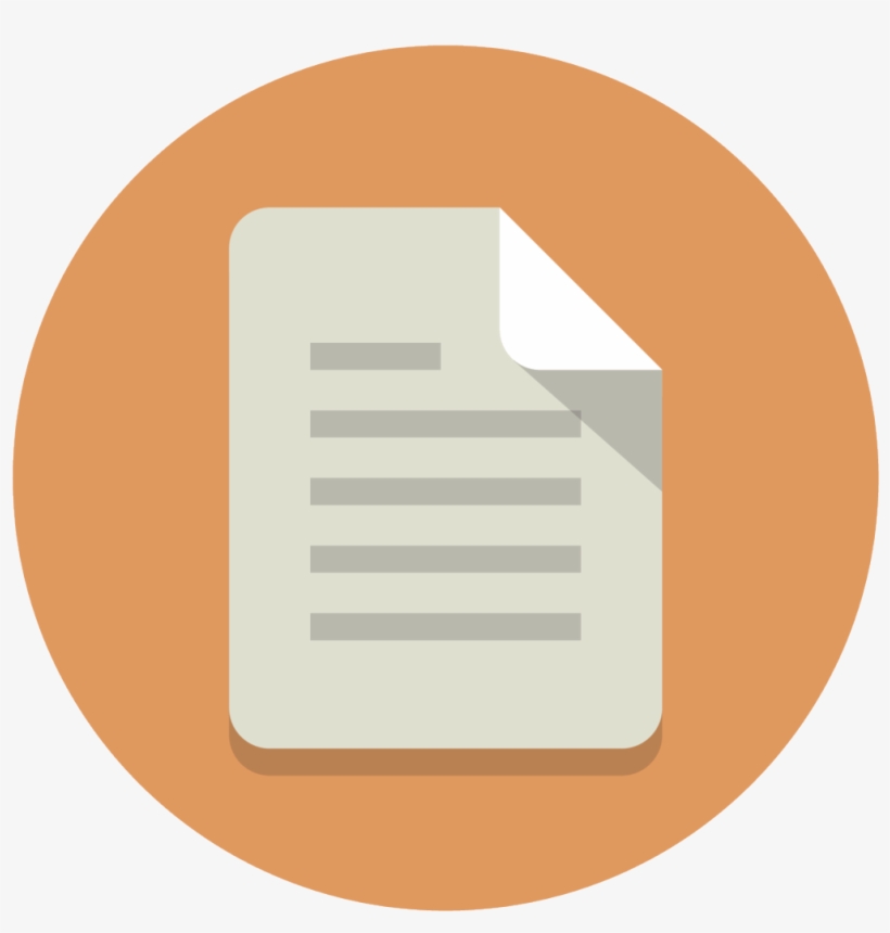 Paper Icon Png - Document Icon Circle Transparent PNG - 1024x1024 ...