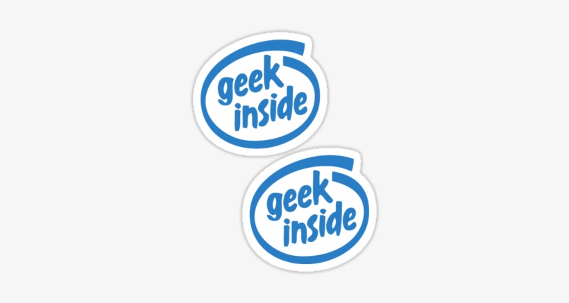 Geek Inside ×2 Sticker - Geek Inside Transparent PNG - 375x375 - Free ...