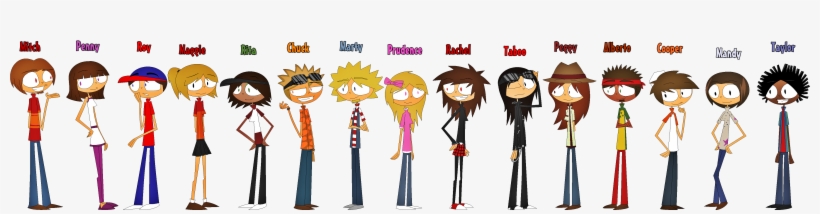 Funny Characters - Papa's Characters Transparent PNG - 4500x1004 - Free ...