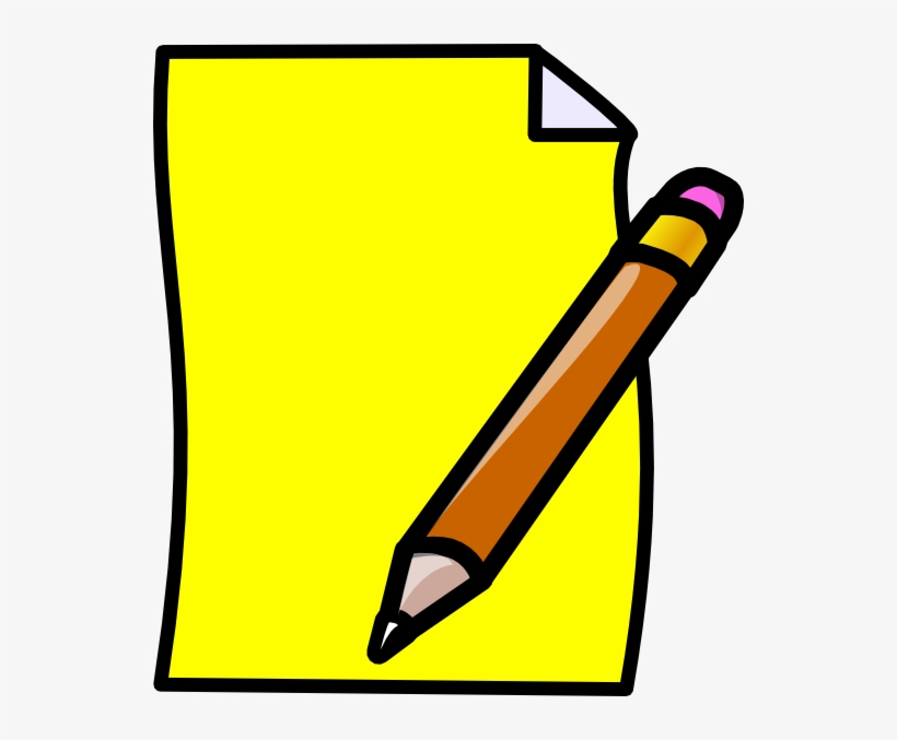 Paper Clip Art - Yellow Clip Art Paper Transparent PNG - 540x597 - Free ...