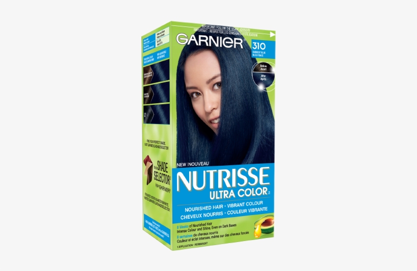 Garnier Nutrisse Ultra Color Darkest Blue 310 Blue Transparent PNG ...