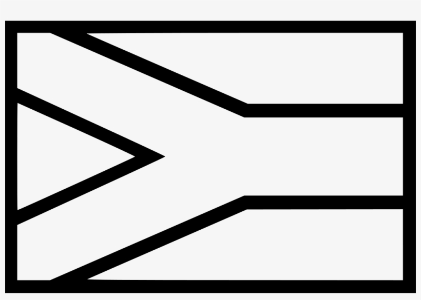 South African Flag Outline