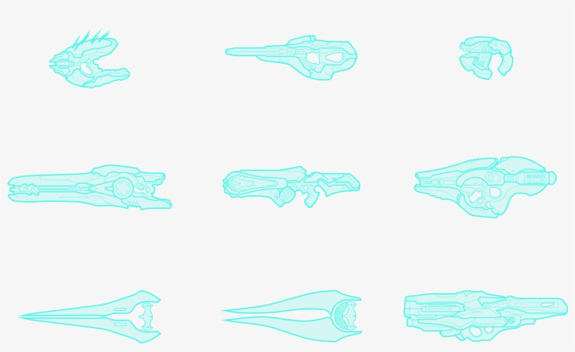 Halo 5 Weapon And Vehicle Icons - Halo 5: Guardians Transparent PNG ...