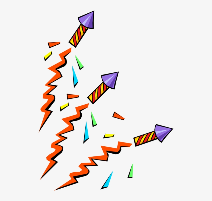 Vector Illustration Of Firecracker Fireworks Blast Transparent PNG ...