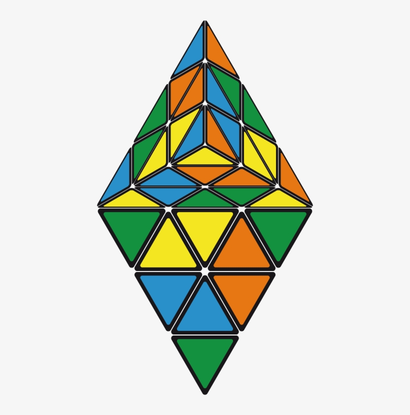 Pretty Patterns Pyraminx - Rubik's Cube Transparent PNG - 440x762 ...