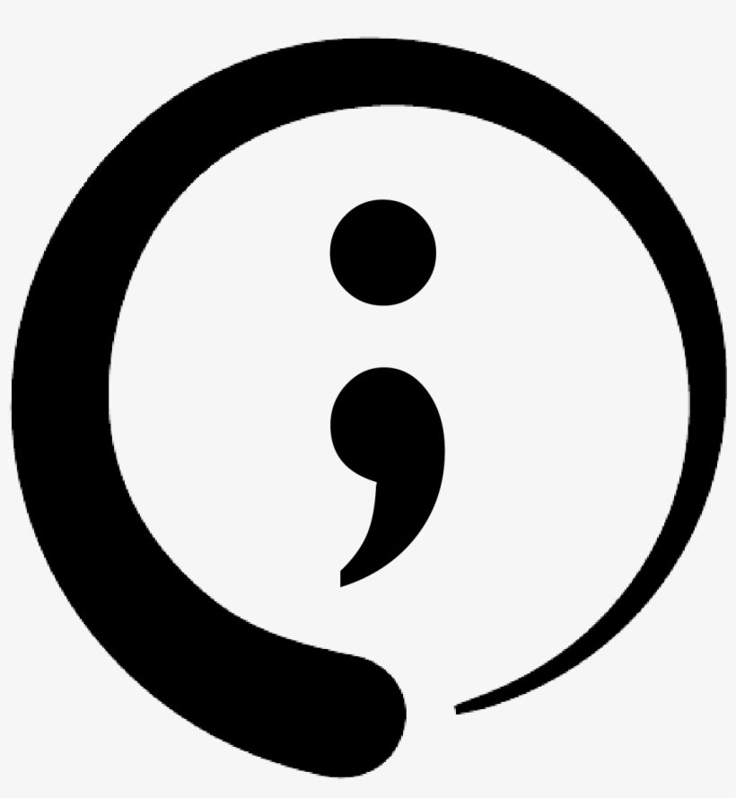 Download Enzo Symbol With Semicolon Inside - Semicolon Symbol - HD ...