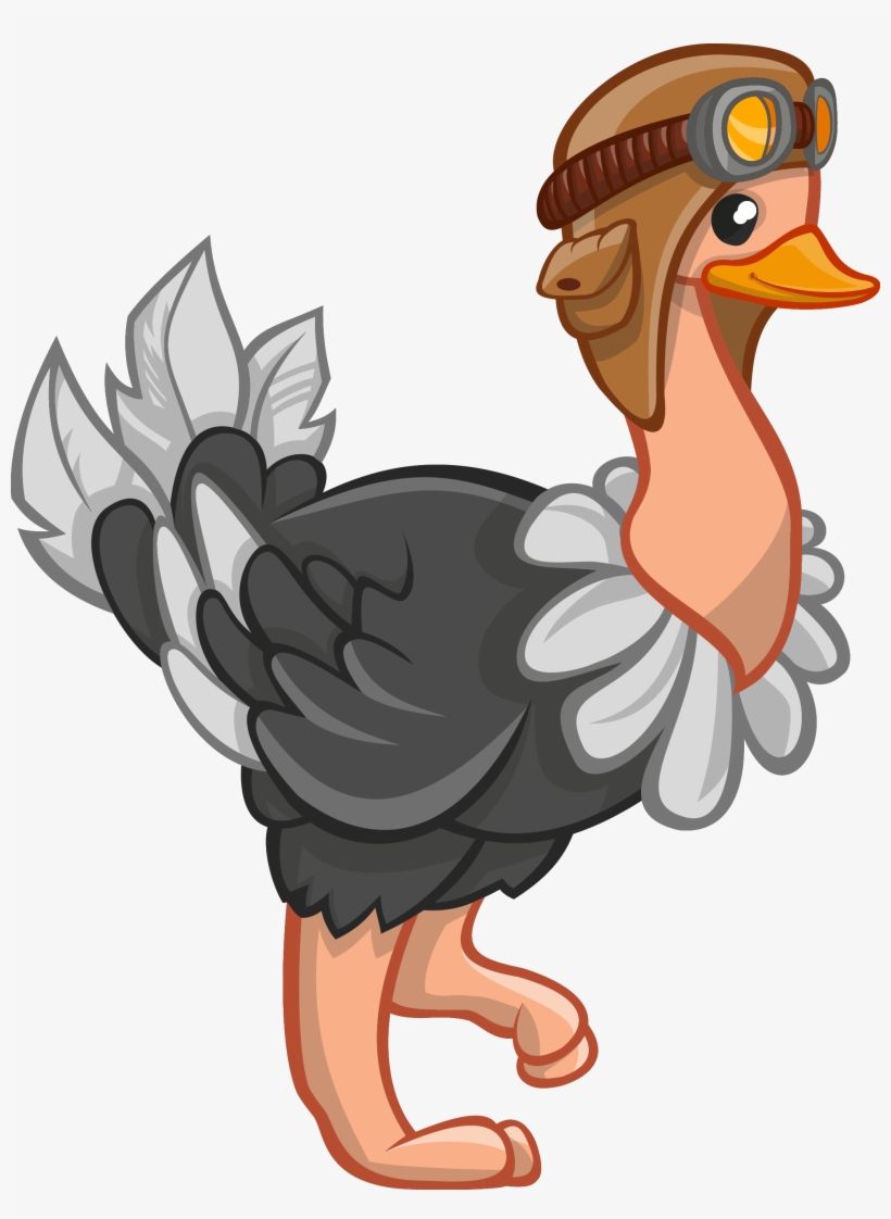 Download Ostrich Clipart Cartoon - Ostrich Clipart Png - HD Transparent ...