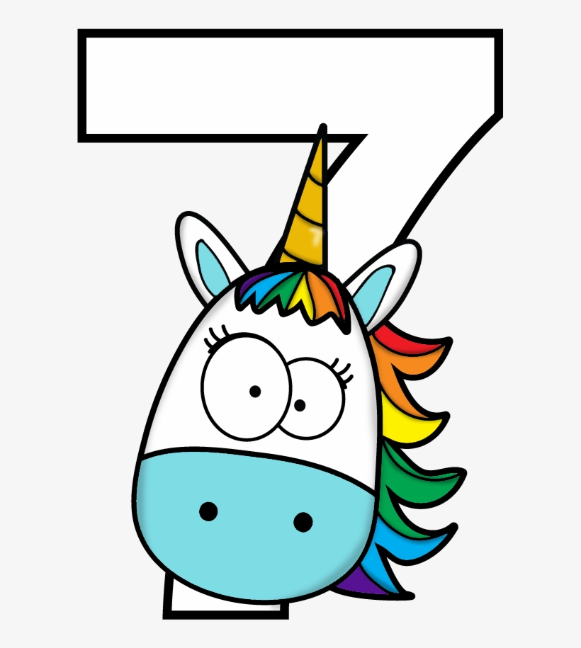 Unicorn Clip Art At Clker - Numeros Unicornio Transparent PNG - 602x835 ...