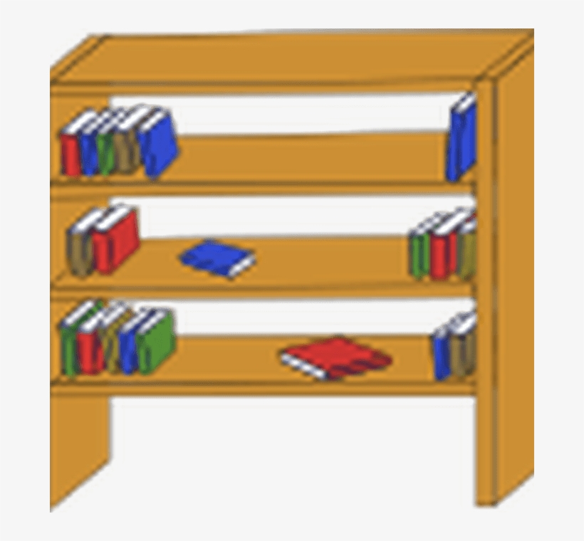 Furniture Library Shelves Books Clip Art At Clkercom - Book Case Clip ...