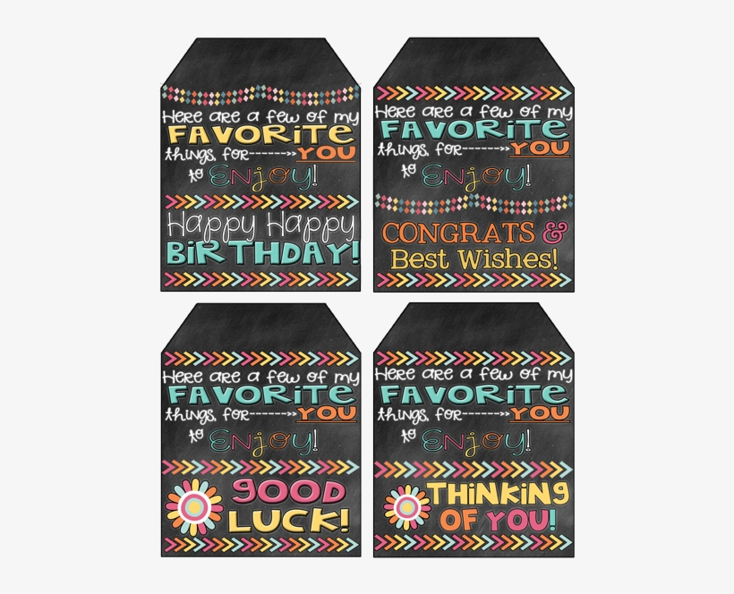 Favorite Things Gift Ideas And Free Printable Gift - Favorite Things ...