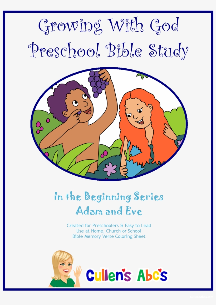 Adam And Eve - Memory Verse For Cain And Abel Story Transparent PNG ...