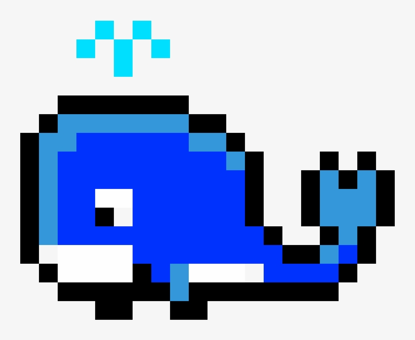 Cute Whale - Whale Pixel Art Transparent PNG - 1184x1184 - Free ...