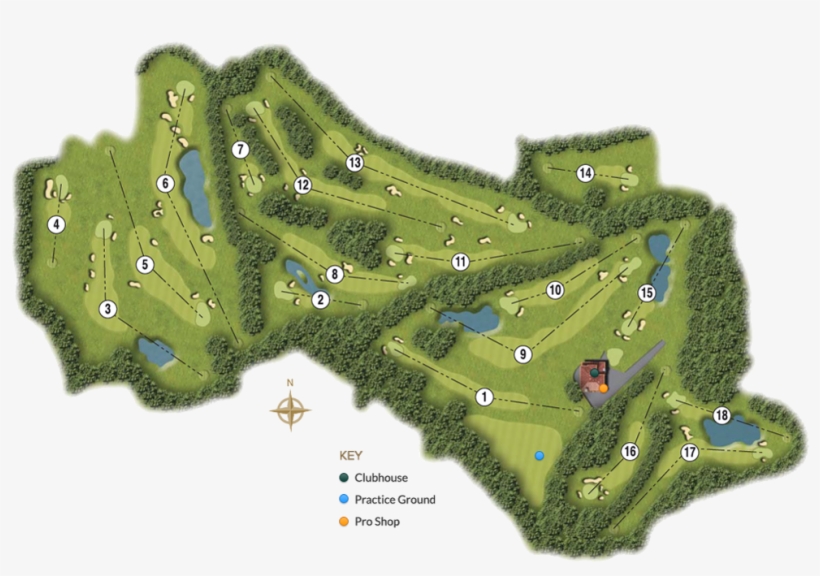 Hole One - Map Transparent PNG - 1000x670 - Free Download on NicePNG