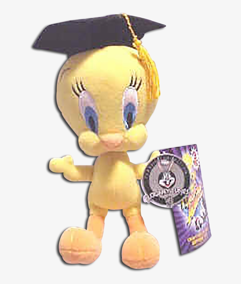 Looney Tunes 2001 Graduation Tweety Plush - Stuffed Toy Transparent PNG ...