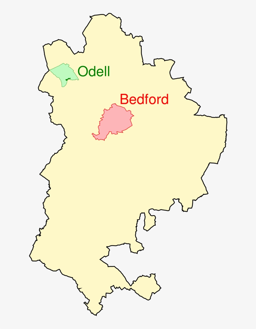 Odell Location In Bedfordshire - Map Transparent PNG - 715x1024 - Free ...