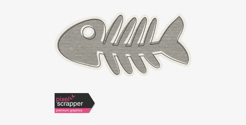 Gray Fish Bone Sticker - Emblem Transparent PNG - 456x456 - Free ...
